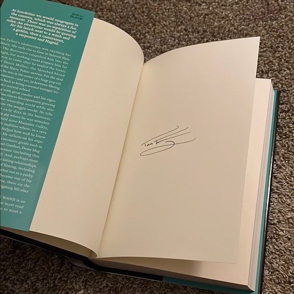 Office | Signed Tom Felton Book Beyond The Wand Hardcover Book | Poshmark